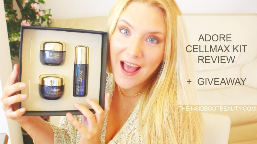 TheInsideOutBeauty Review & Giveaway of Adore Cosmetics Cellmax Kit